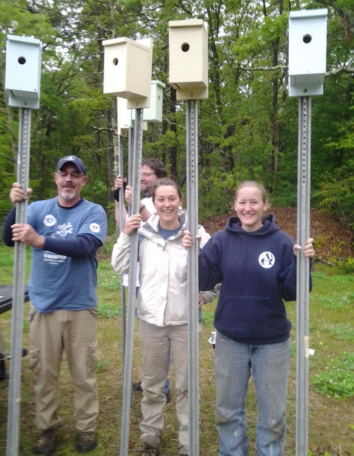 AmeriCorp-Week_Birdhouse-Crew | Friends of Mashpee National Wildlife Refuge