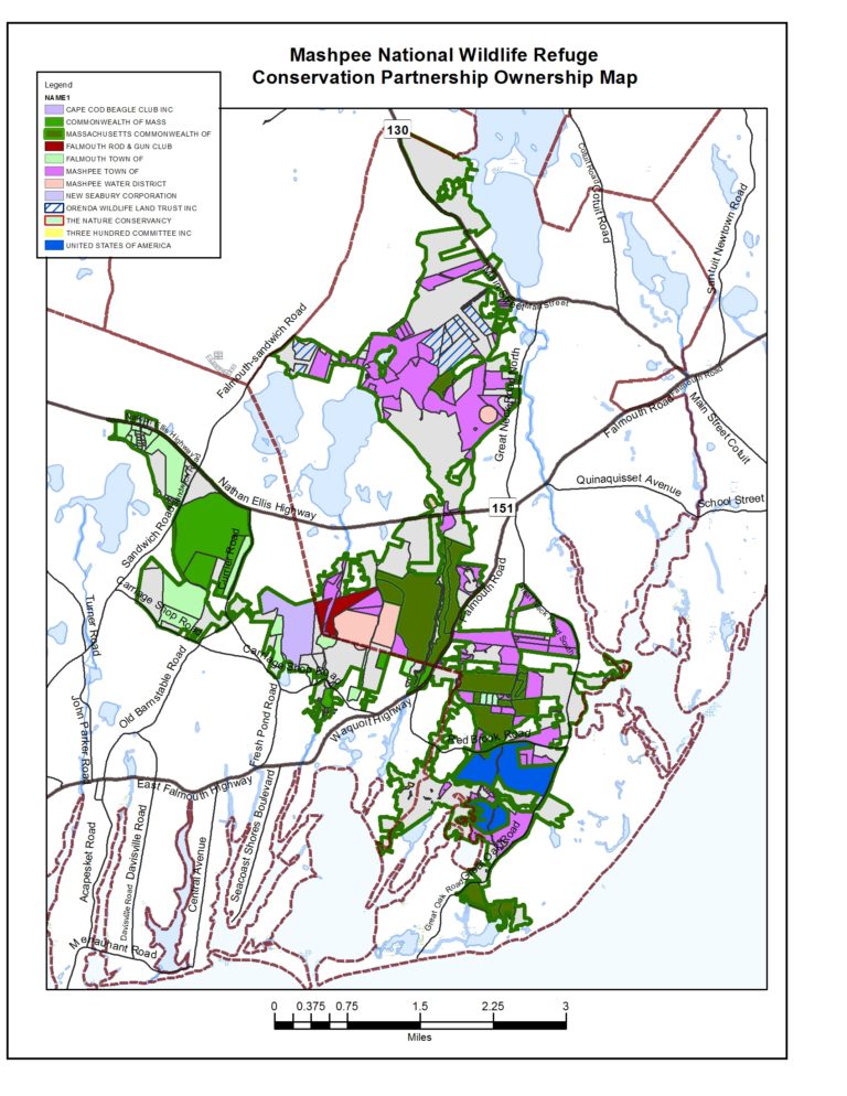 MNWR Conservation Partnership Map | Friends of Mashpee National ...